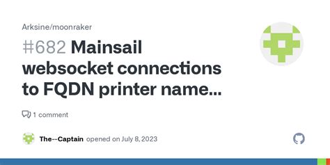 Mainsail Websocket Connections To Fqdn Printer Names Fail Ips Succeed · Issue 682 · Arksine