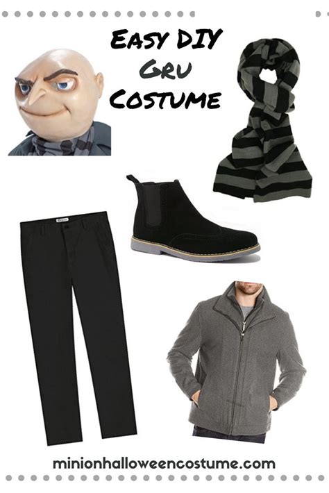 Diy Gru Costume Running With Scissors Gru And Minion Halloween