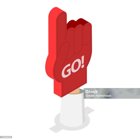 3d 등각 투영 평면 벡터 다채로운 거품 손 세트입니다 항목 4 가리키기에 대한 스톡 벡터 아트 및 기타 이미지 가리키기