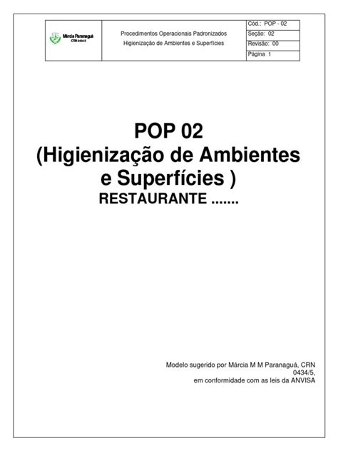 Pop2 Hig Superficie 2015 Pdf Pdf Desinfetante Cloro