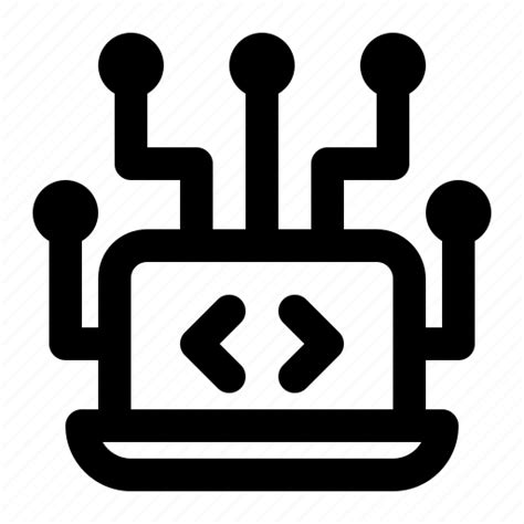 computer science informatics technology software application system icon download on