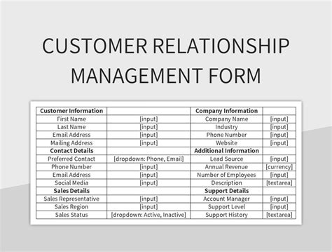 Free Customer Data Templates For Google Sheets And Microsoft Excel Slidesdocs