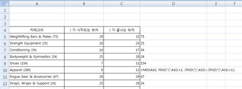 엑셀 특정 문자 앞 또는 뒤의 값 출력하기 Extract Substring After Or Before A Specified