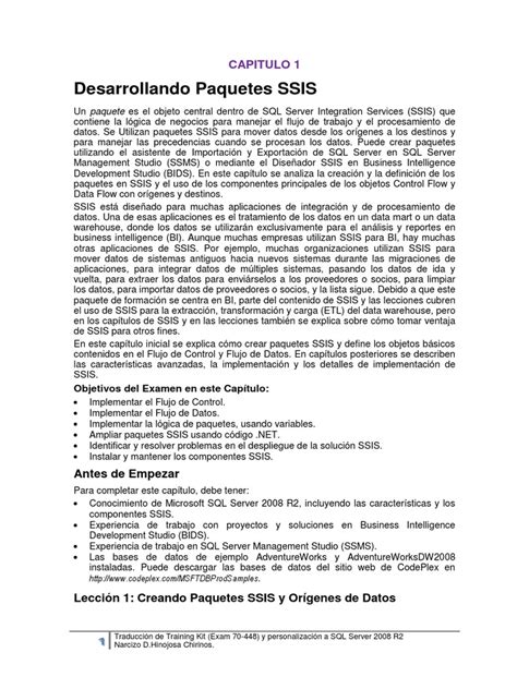 ssis2008r2 castellano pdf pdf servidor sql de microsoft sql