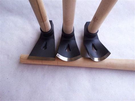 Set Of 3 Wood Carving Woodworking Bowl Adze Tools Straight Big