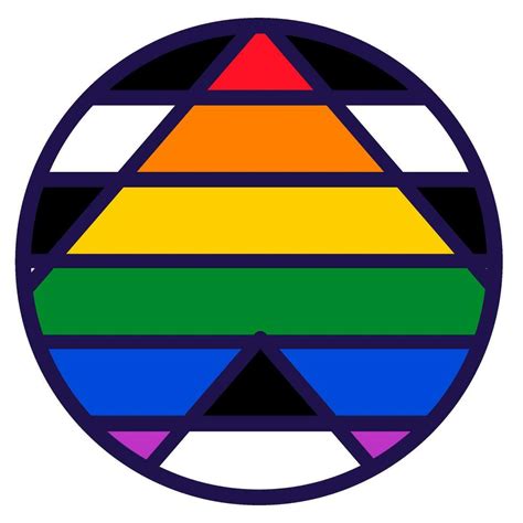 Ally Pride Lgbt Flag Festive Circle Badge 26298258 Vector Art At Vecteezy
