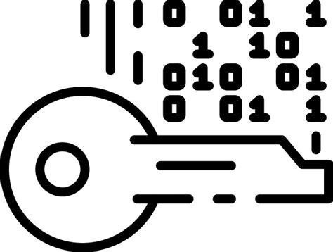 Encryption Key Icon Royalty Free Vector Image Vectorstock