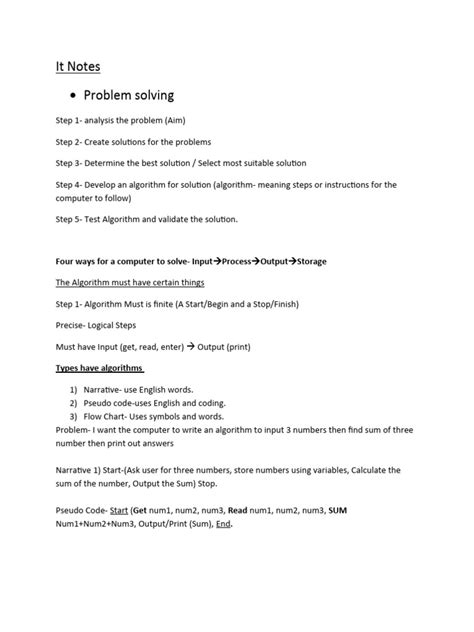 it notes programing pdf