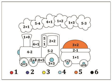 Ασκήσεις για τα παιδιά πρέπει να χρωματίσει την εικόνα στο σχετικό χρώμα ελεύθερη … Math