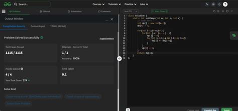 Geeksforgeeks Potd Dsa Dynamicprogramming Codingjourney