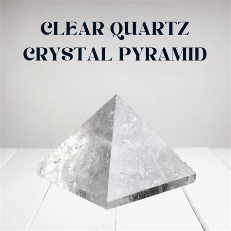 Clear Quartz Crystal Pyramid Lucky Stone Necklace