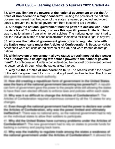 SOLUTION Wgu C Learning Checks Quizzes Graded A Studypool