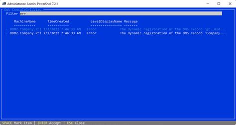 Powershell 7 Consolegridview • The Lonely Administrator