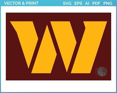 Washington Commanders Secondary Logo 2022 Football Sports Vector
