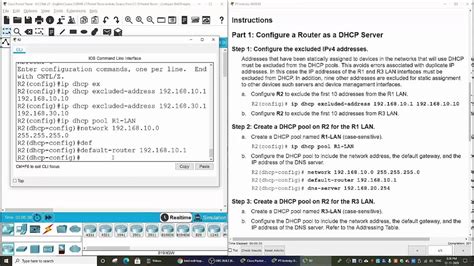 7210 Packet Tracer Configure Dhcpv4 Youtube
