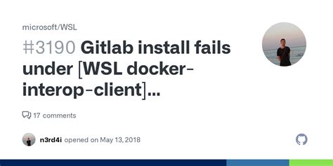 Gitlab Install Fails Under WSL Docker Interop Client Windows S Docker With Host Volumes