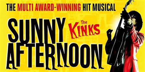 Sunny Afternoon The Kinks Musical 2026 Uk Tour Dates