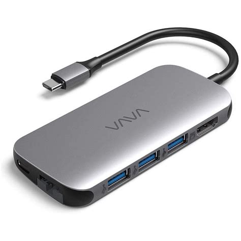 VAVA USB C Hub In Multiport Adapter With K HDMI Port Gbps Ethernet Port USB C Power