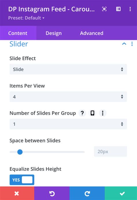 Divi Instagram Feed Carousel Divi Plus