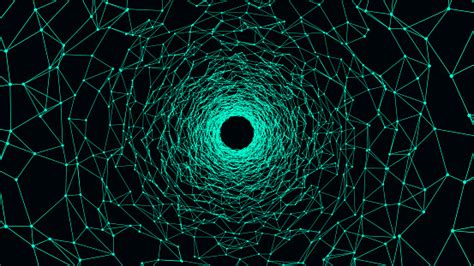 추상적인 공상 과학 터널 웜홀은 사이버 공간을 흡수합니다 3d 포털 벡터 미래 지향적 판타지 하이테크 깔때기 블랙홀에 대한 스톡 벡터 아트 및 기타 이미지 Istock