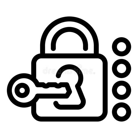 Key Unlocking Padlock For Secure Access And Data Protection Stock Vector Illustration Of