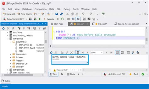 SQL TRUNCATE TABLE Statement Syntax Examples