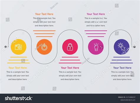 Flowchart Infographics Scheme Workflow Diagram Stock Vector Royalty Free