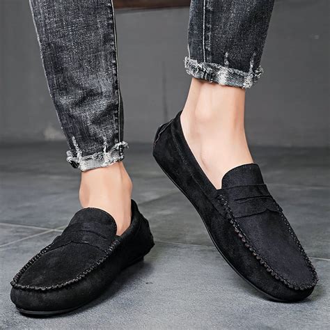 Breathable Synthetic Suede Loafers For Men • Master Loafer
