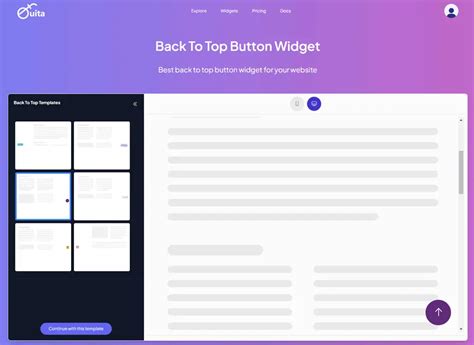 Top 5 Free Back To Top Button Widgets For Websites In 2025