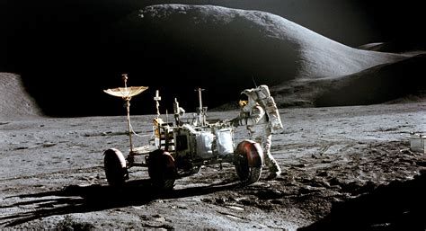 Jim Irwin With Apollo 15s Lunar Roving The Planetary Society