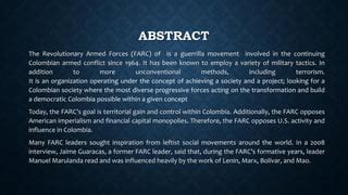 Revolutionary Armed Forces Of Colombia Pdf