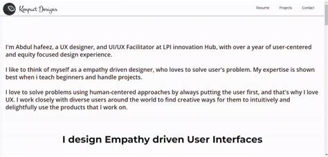 Abdul Hafeez Kehinde On Linkedin Design Ux Resume Resume Projects
