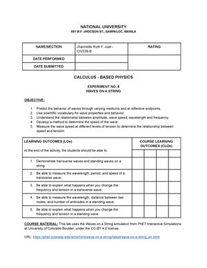 Capacitor Activity GENERAL PHYSICS QUARTER LEARNING TASKS What I Have Learned Pp