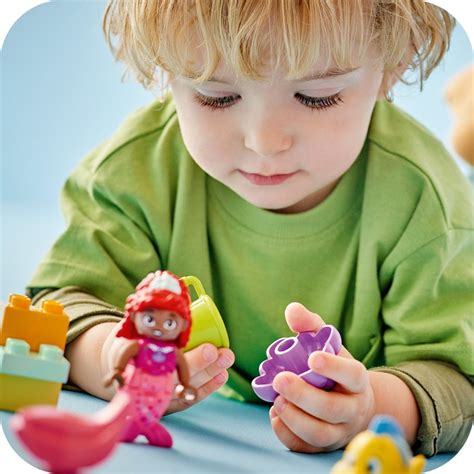 Lego 10420 Duplo Disney Ariel And Flounders Cafe Stand Building Toy Set