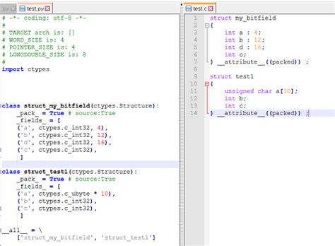 python ctypes structure 자동 생성