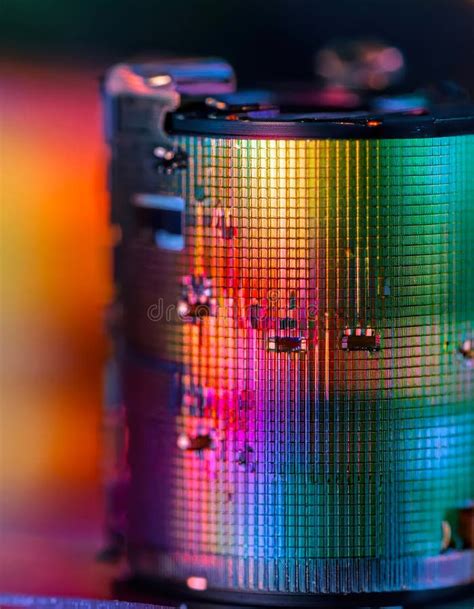 Showcasing A Digital Camera Sensor Plates Vibrant Colors And Intricate