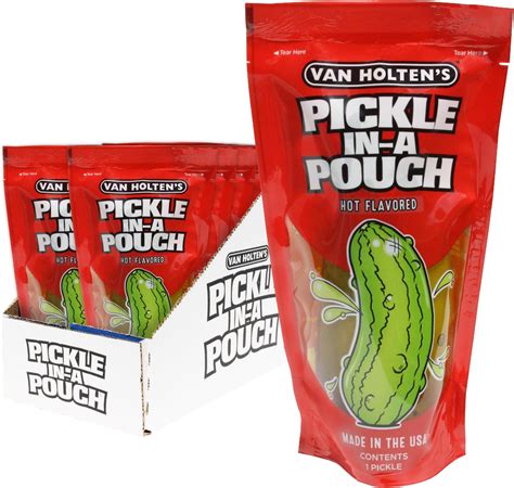 Van Holtens Pickles Jumbo Hot Pickle In A Pouch 12