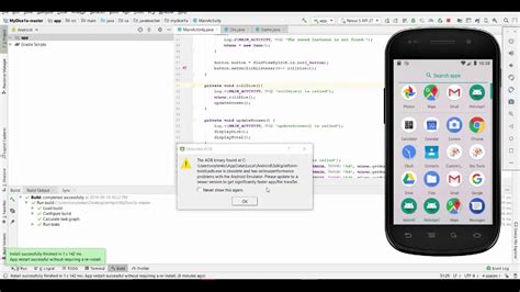 how to fix the adb binary is obsolete and has performance problem youtube