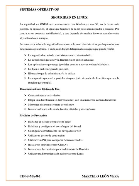 Seguridad En Linux Pdf Microsoft Windows La Seguridad Informática