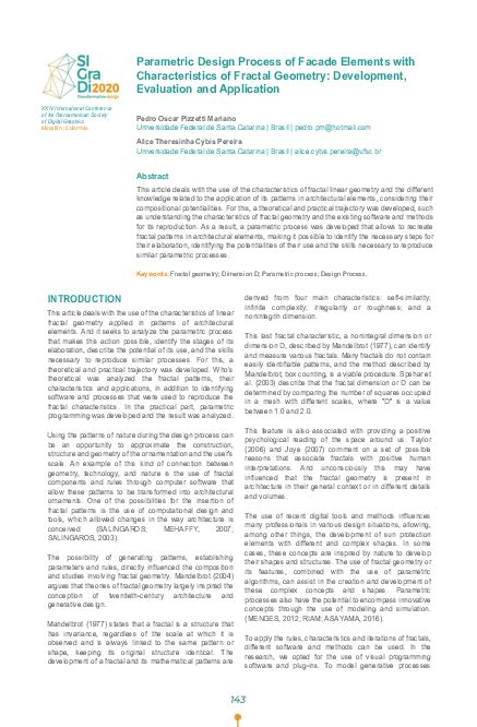 pdf parametric design process of facade elements with characteristics