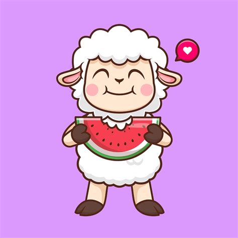 수박 염소 캐릭터 벡터 Freepik에서 무료 고품질 벡터를 다운로드하세요 Freepik