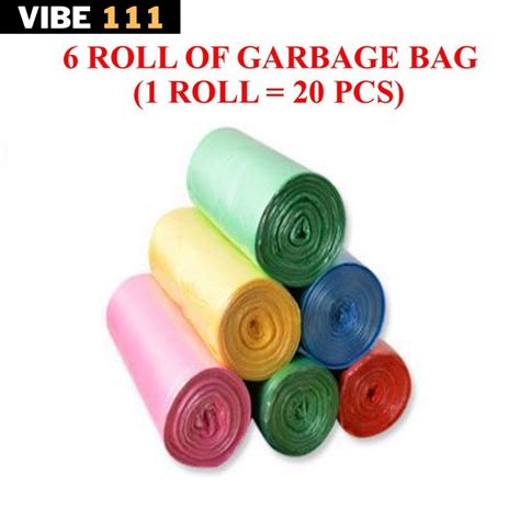 6 Roll Of Garbage Bag 1 Roll 20 Pcs Shopee Malaysia