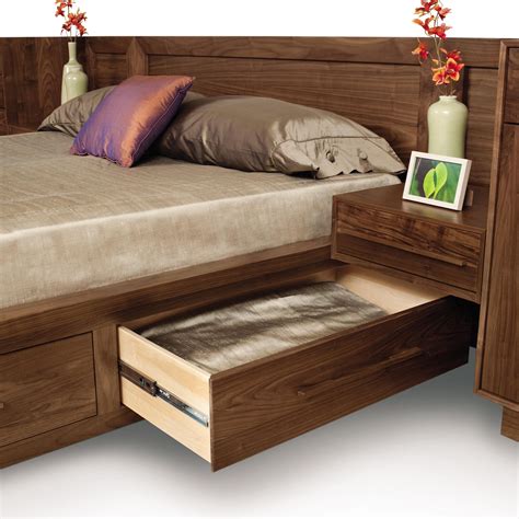 Bed Wood King With Storage