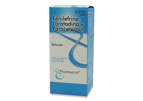 Paracetamol Fenilefrina Loratadina Solución 120ml Descongestivo Nasal
