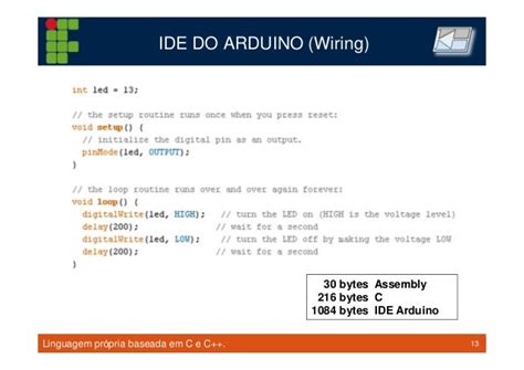programação em c para arduino