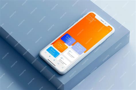Modern User Interface Design Template Conceptual Mobile Phone Screen