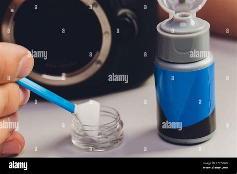Cleaning Dirty Camera Sensor Digital Photo Camera With Cleaning Tools Stock Photo Alamy