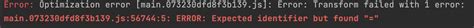 Error Optimization Error Main073230dfd8f3b139js Error Transform