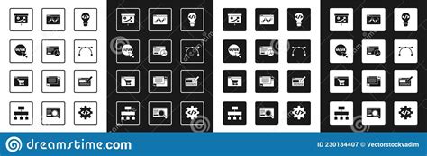 Set Front End Development Website Statistic Ui Or Ux Design Planning Strategy Concept Bezier