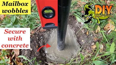 Curbside Mailbox Post Set Concrete Block Ideas Diy Modern Wood Mailbox